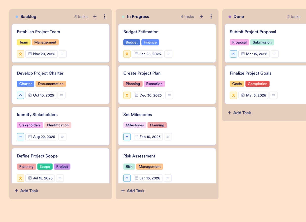 Roadmap Project Template | Jotform