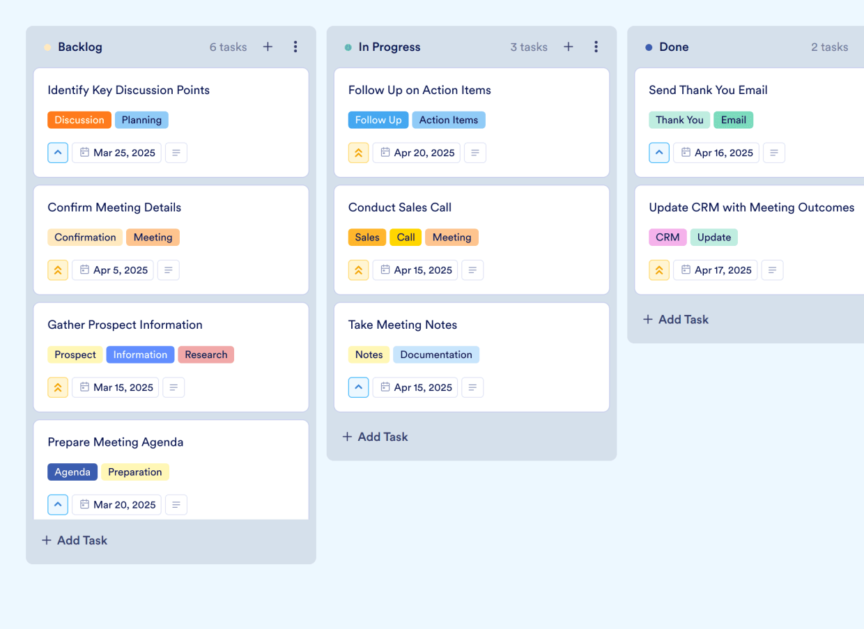 Sales Daily Planner Template | Jotform