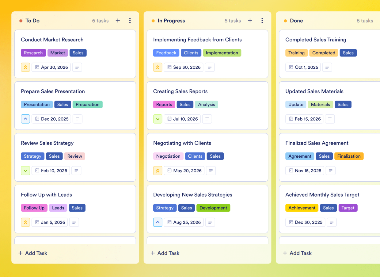 Sales Target Template | Jotform