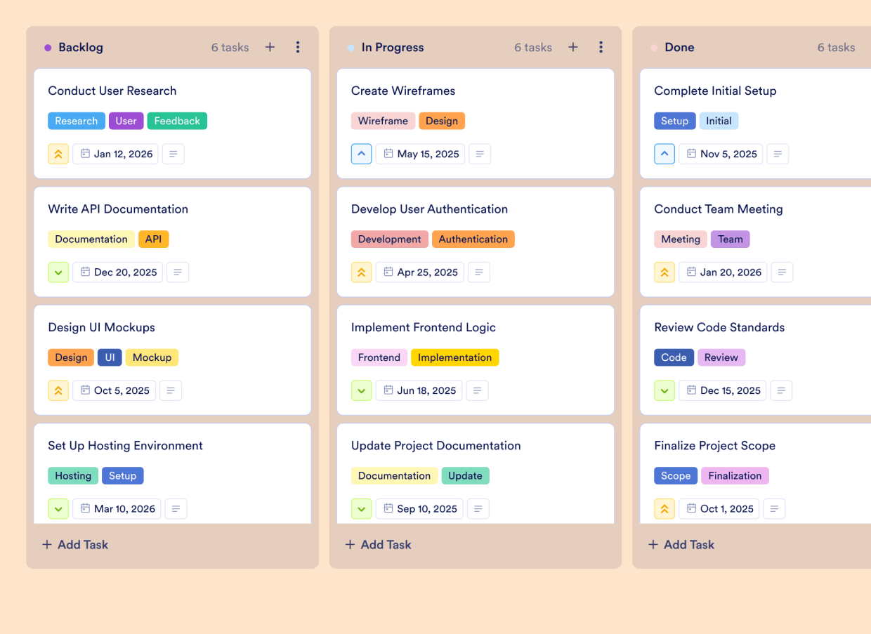 Team Work Plan Board Template | Jotform