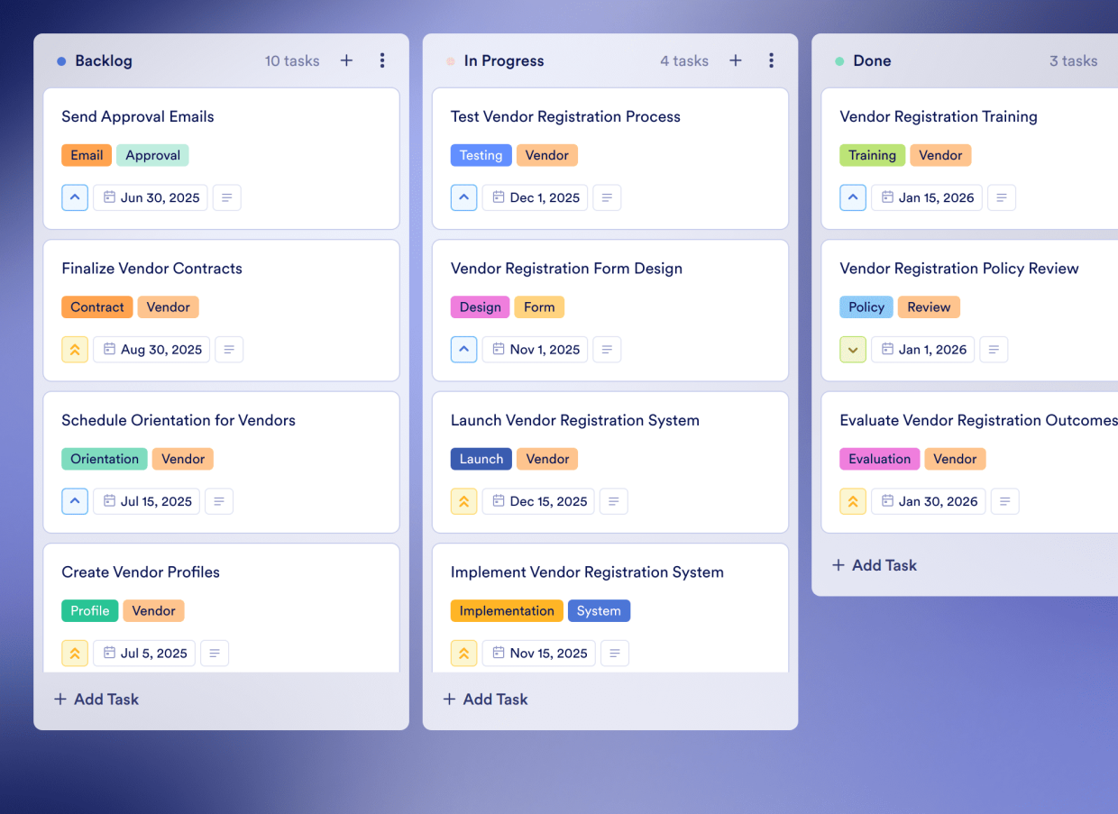 Vendor Management Template | Jotform