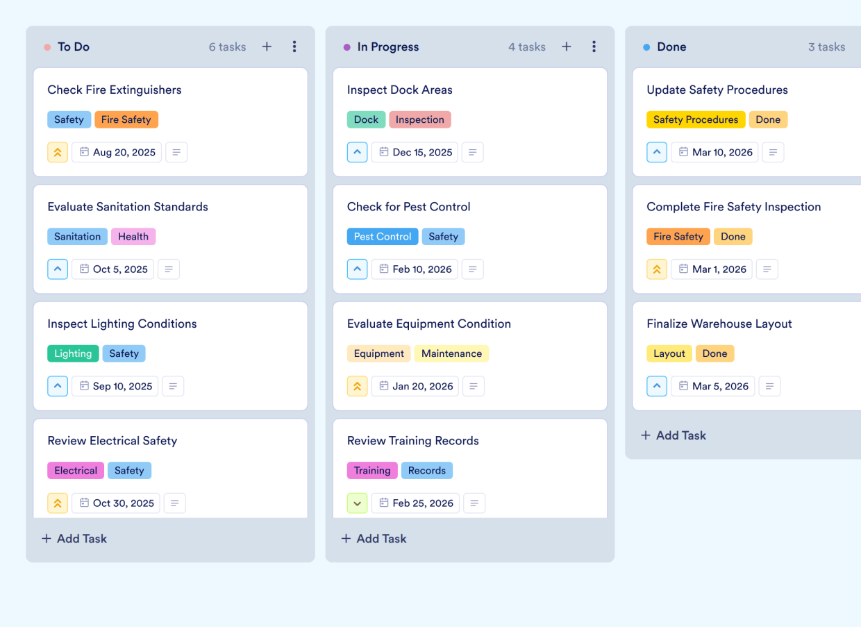 Warehouse Schedule Template | Jotform