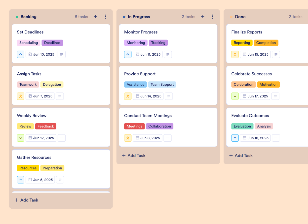 Weekly Goals Board Template | Jotform