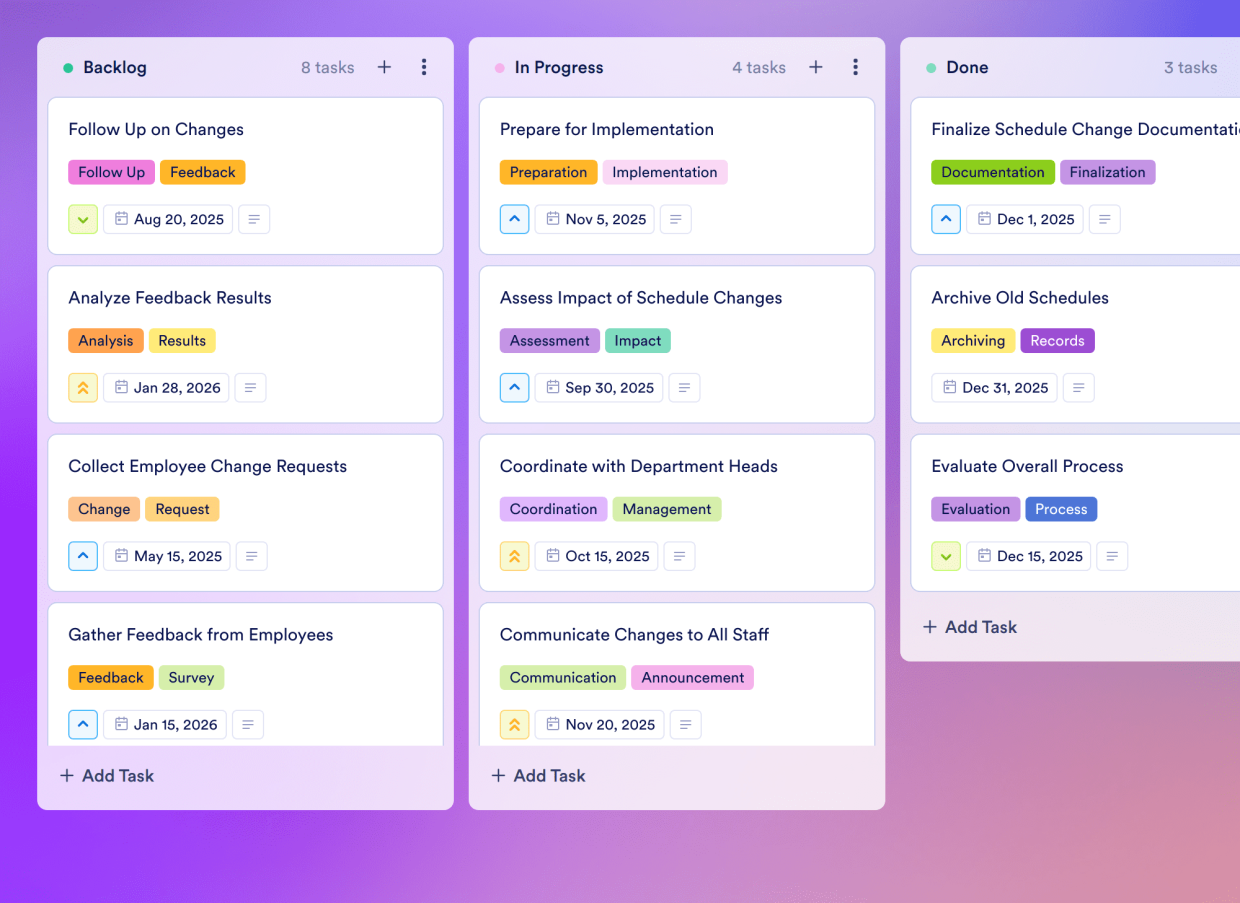 Weekly Work Schedule Template | Jotform