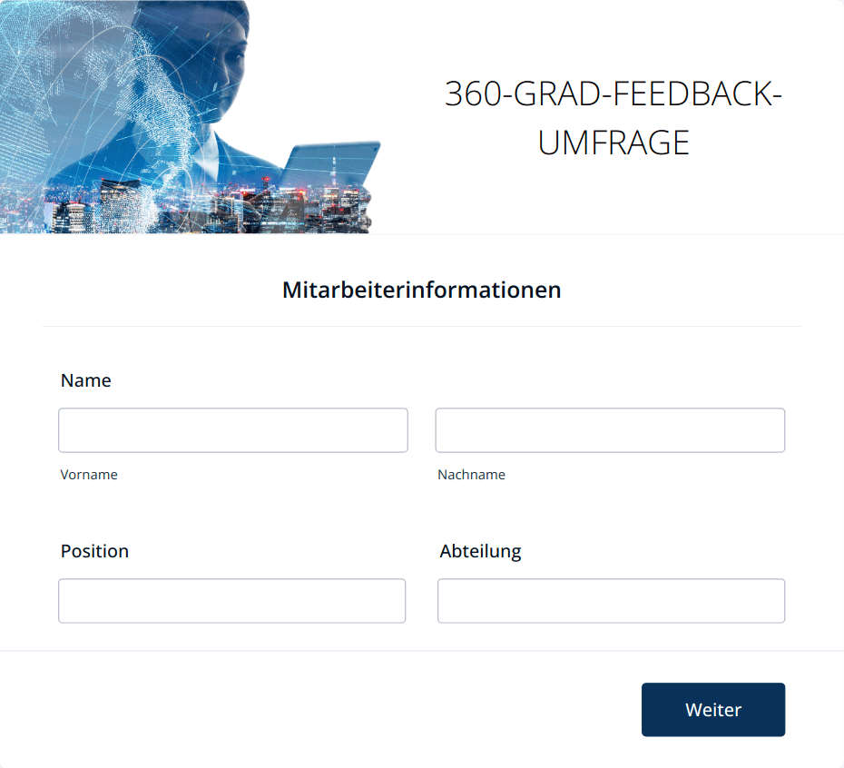 360-Grad-Feedback-Umfrage Formularvorlage | Jotform