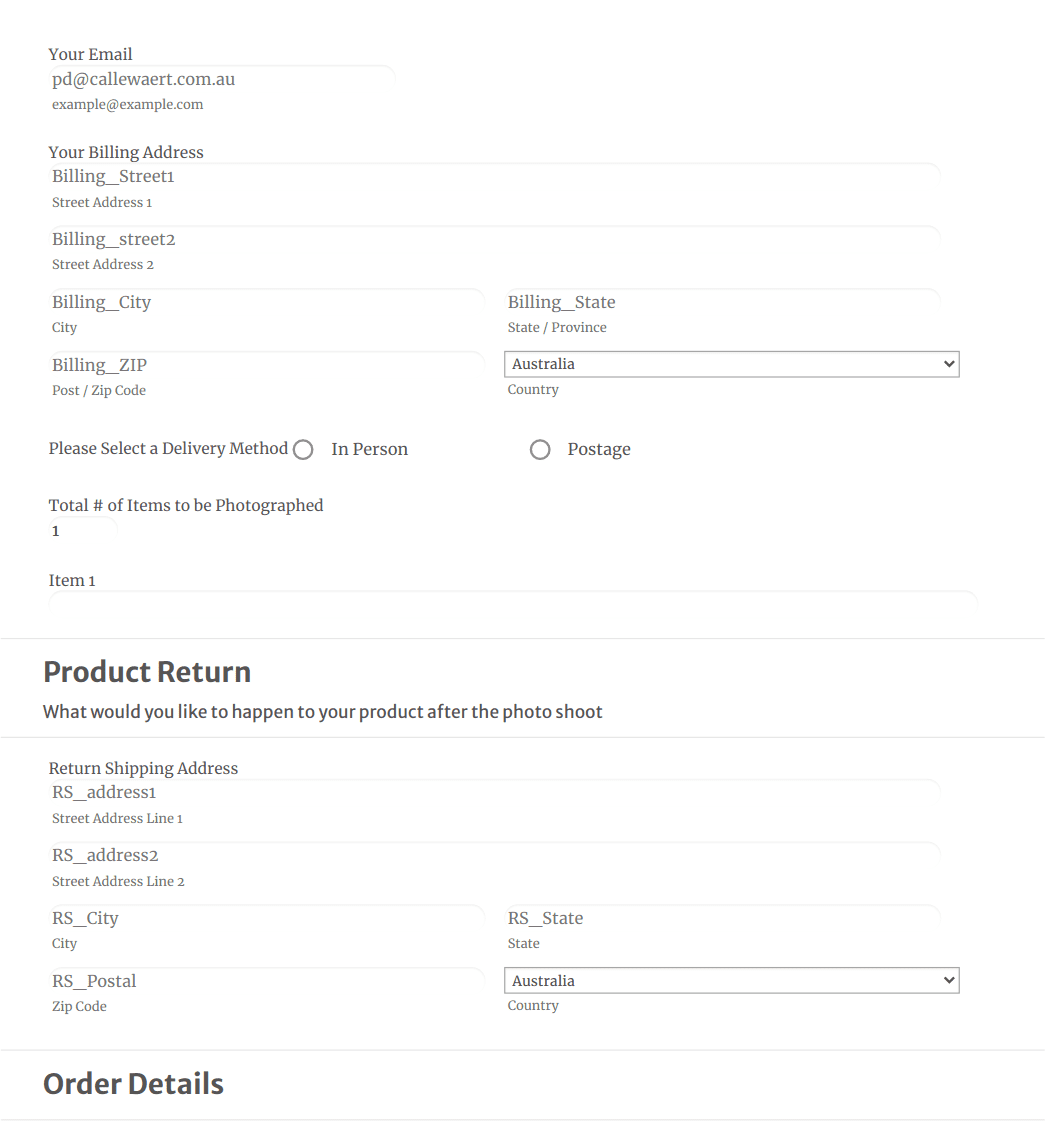 360 Photo Request Form Template | Jotform