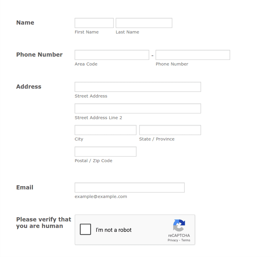 A J Institutions Form Template | Jotform
