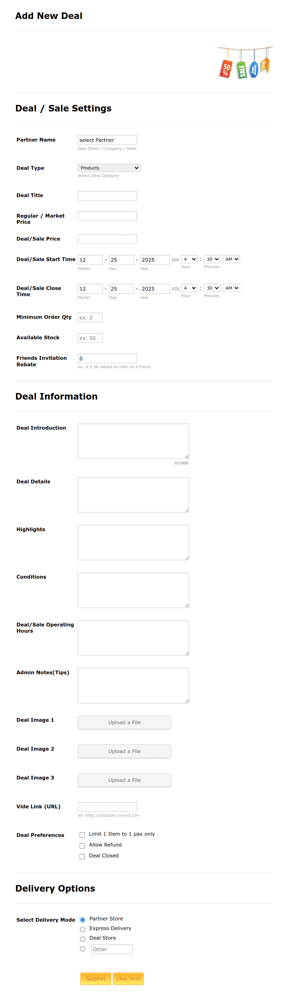 Negotiation Sales Form Template | Jotform