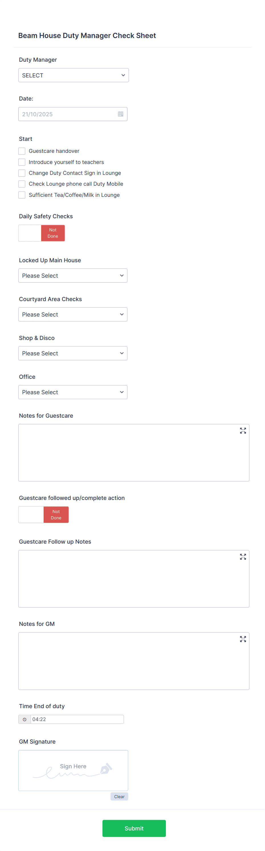 Ah Dm Cs Form Template | Jotform