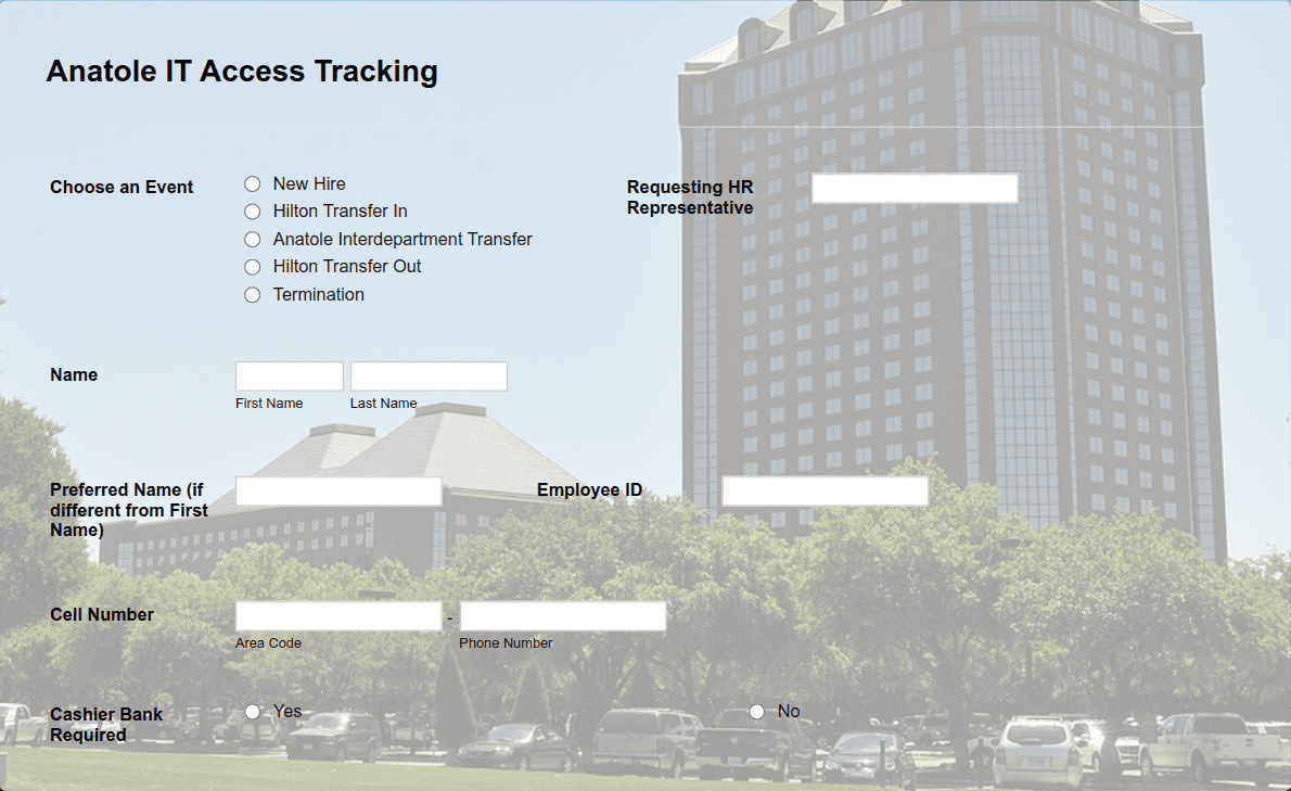 Anatole IT Access Form Template | Jotform