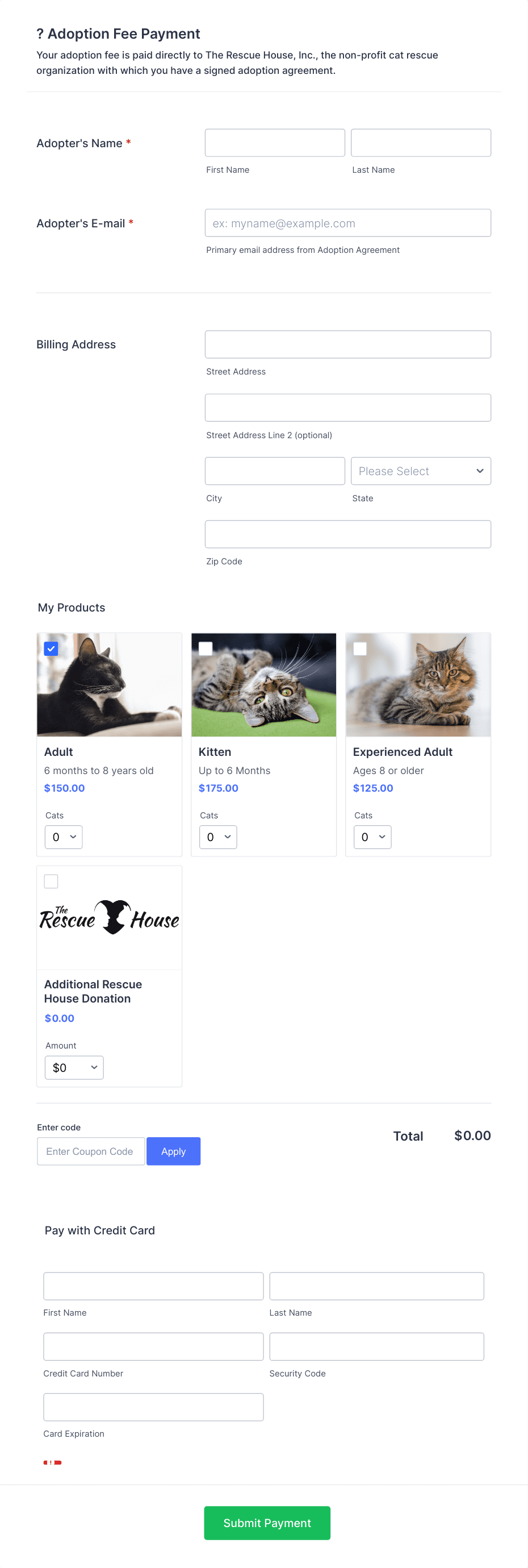 Animal Rescue Adoption Form Template | Jotform