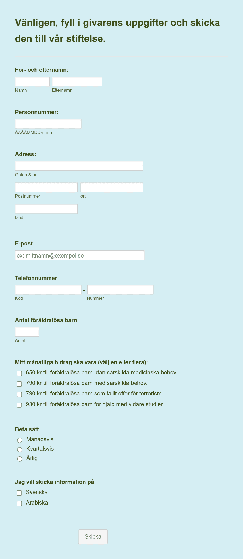 fadat Form Template | Jotform
