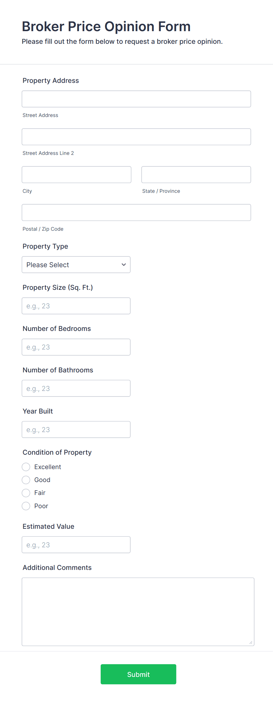 BPO Form Template | Jotform