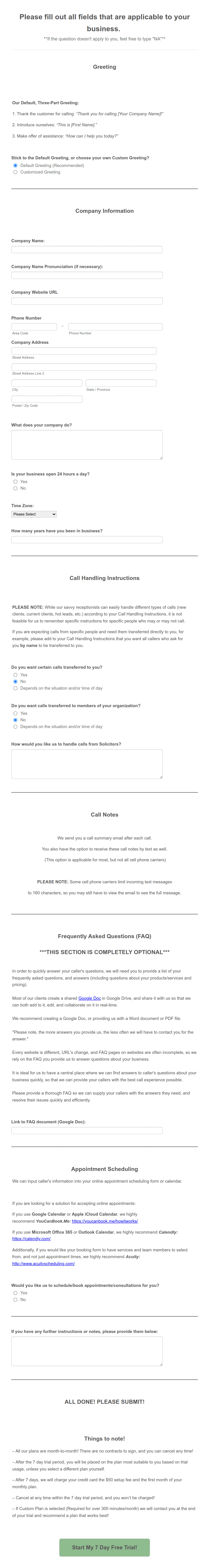 Call Center Customer Onboarding Form Template | Jotform