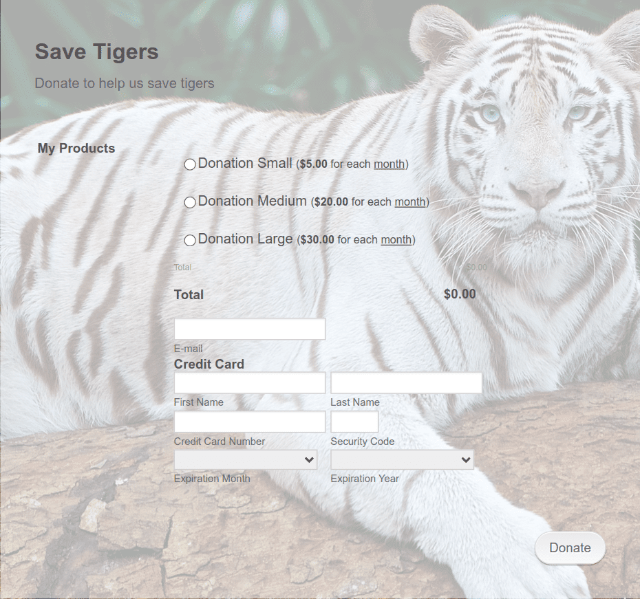 Chargify Donation Form Template | Jotform