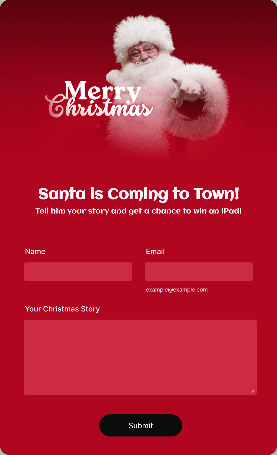 Christmas Story Contest Form Template | Jotform