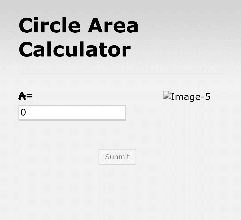 Circle Area Calculator Form Template | Jotform
