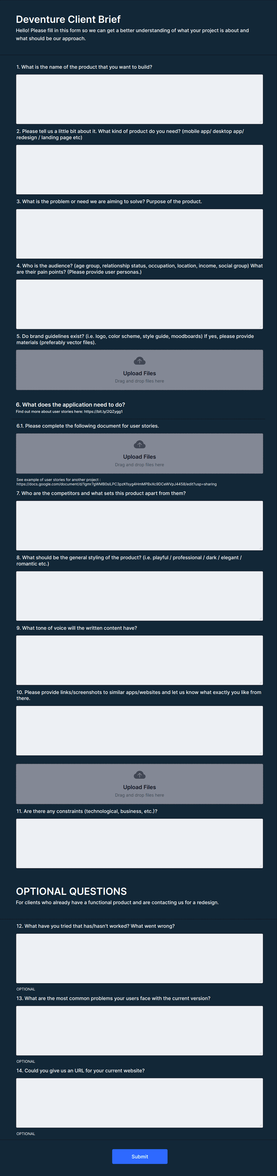 Client Brief Form Template | Jotform