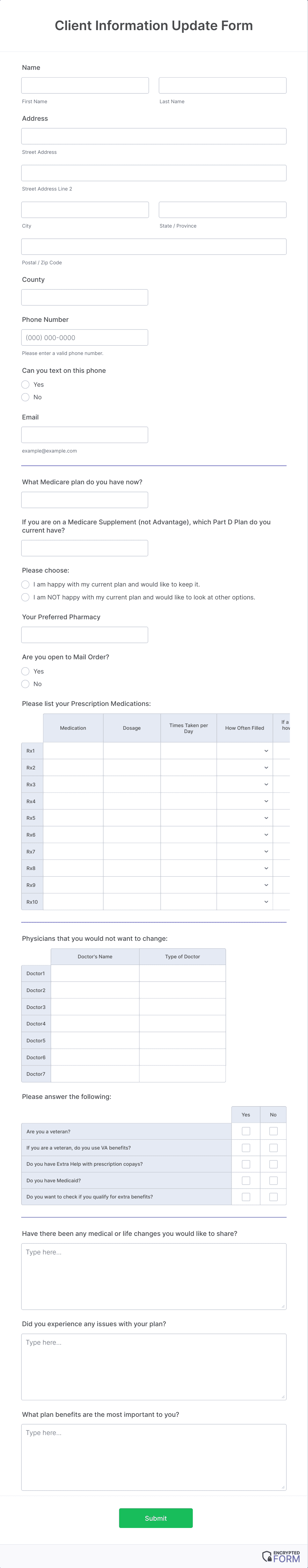 Client Information Update Form Template | Jotform