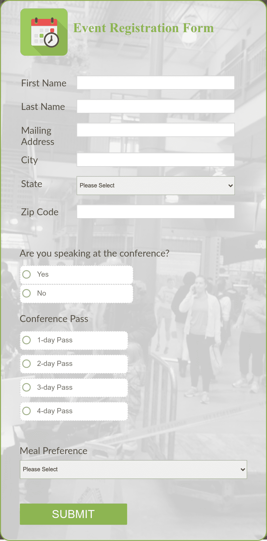 Conference Enrollment Form Template | Jotform