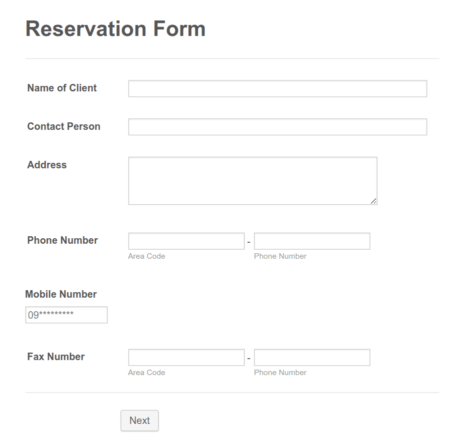 Conference Reservation Form Template | Jotform