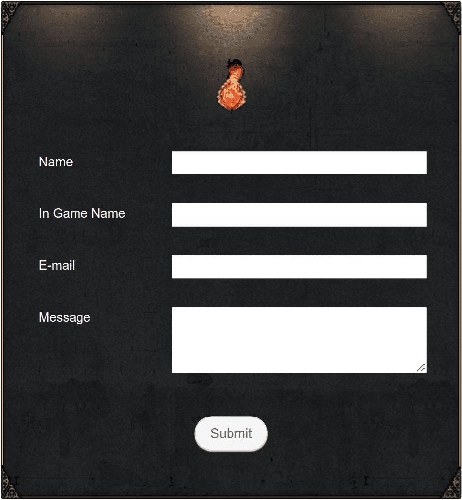 Contact Form With Game Theme | Jotform