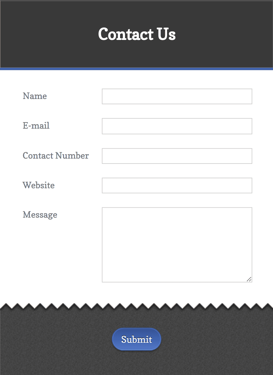 Contact Form with Fancy Header and Footer Form Template | Jotform