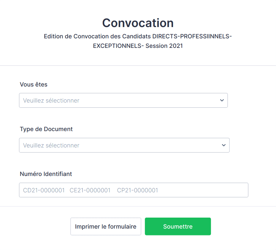 Convocation Modèle du formulaire | Jotform