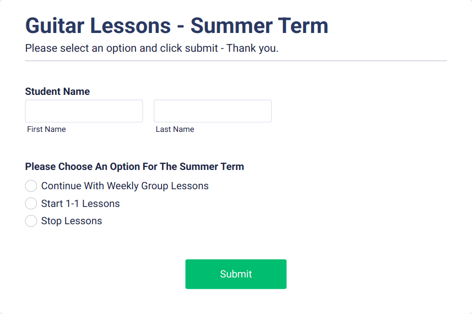 Course Enquiry Form Template | Jotform