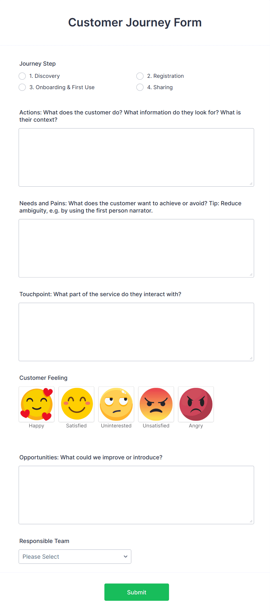 Customer Journey Form Template | Jotform