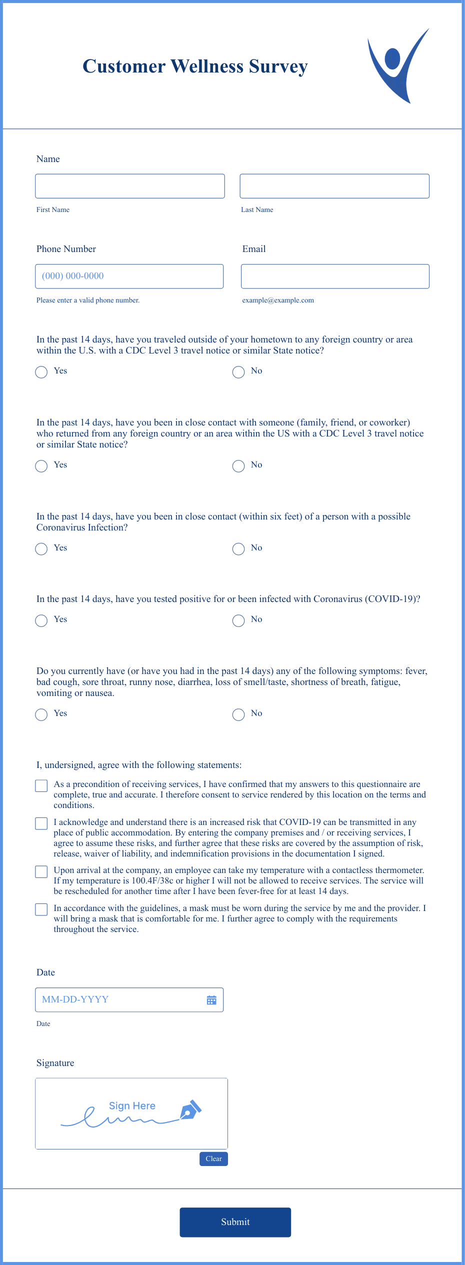 Customer Wellness Survey Form Template | Jotform