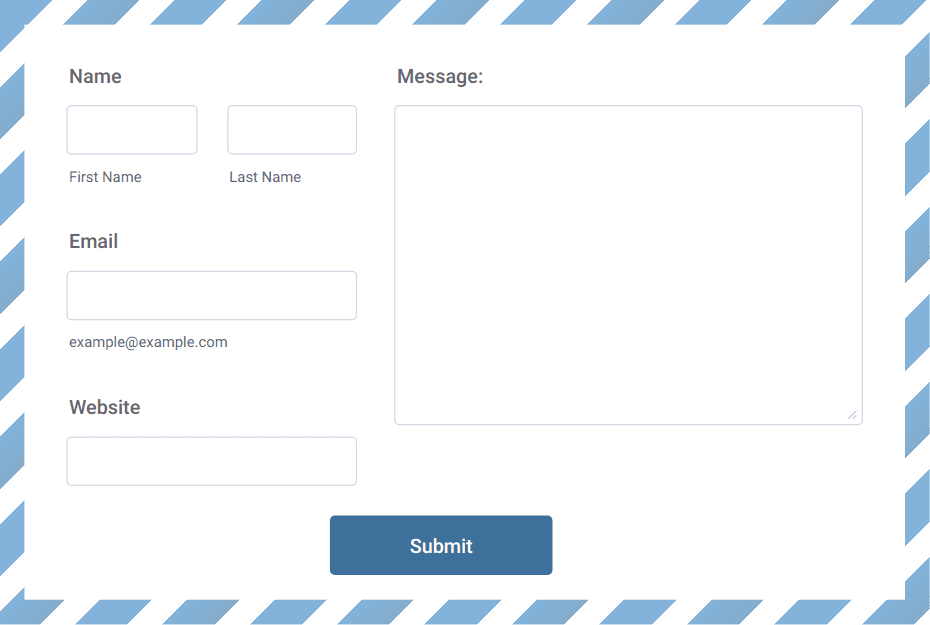Fancy Envelope Contact Form Template | Jotform