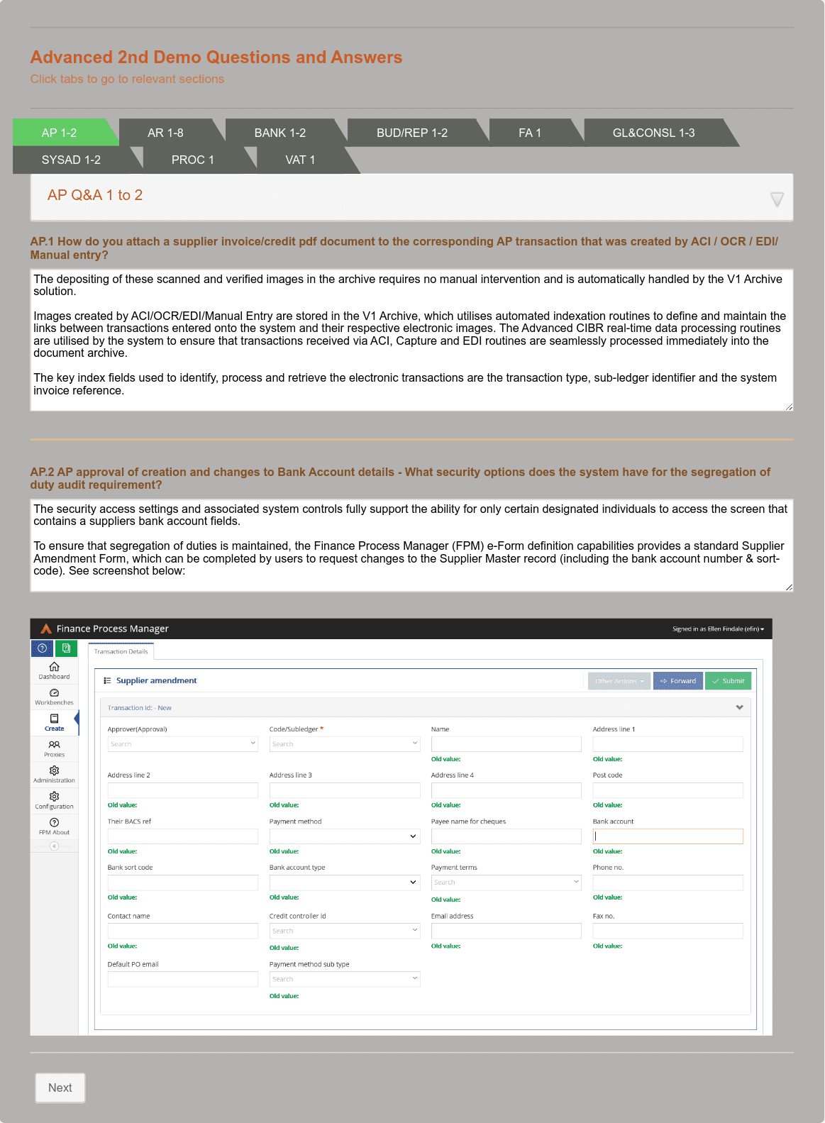 Demo Questions and Answers Form Template | Jotform