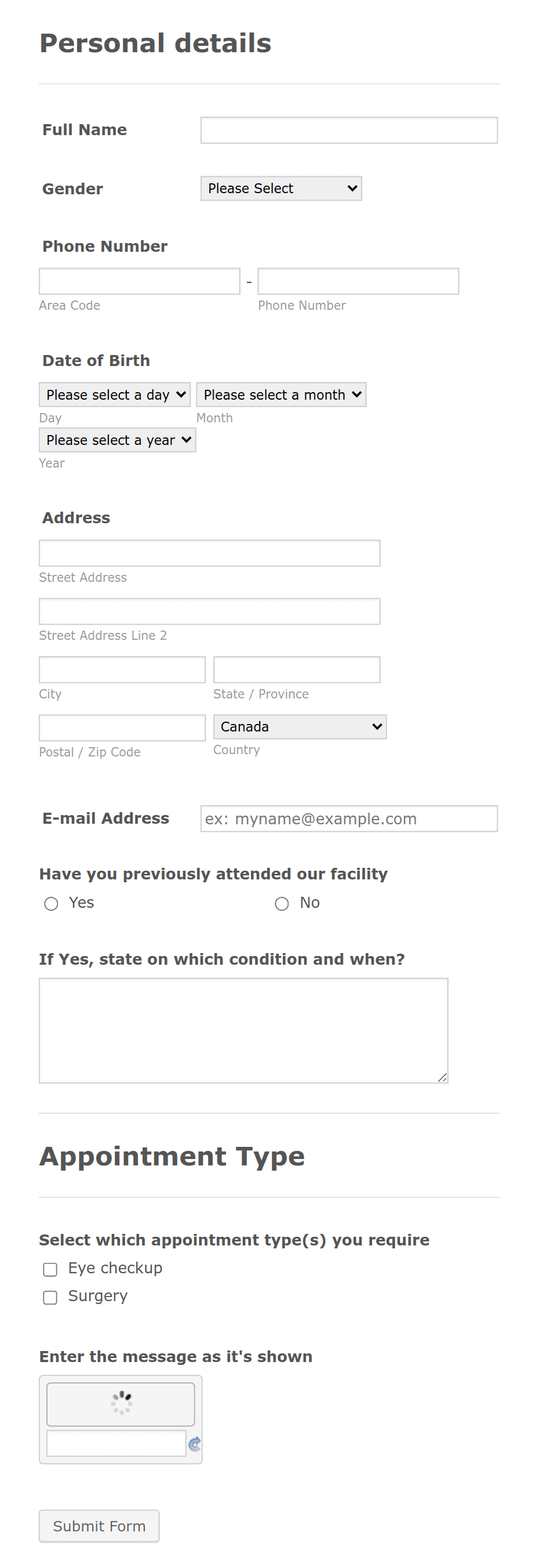 Doctors Appointment Form Template | Jotform