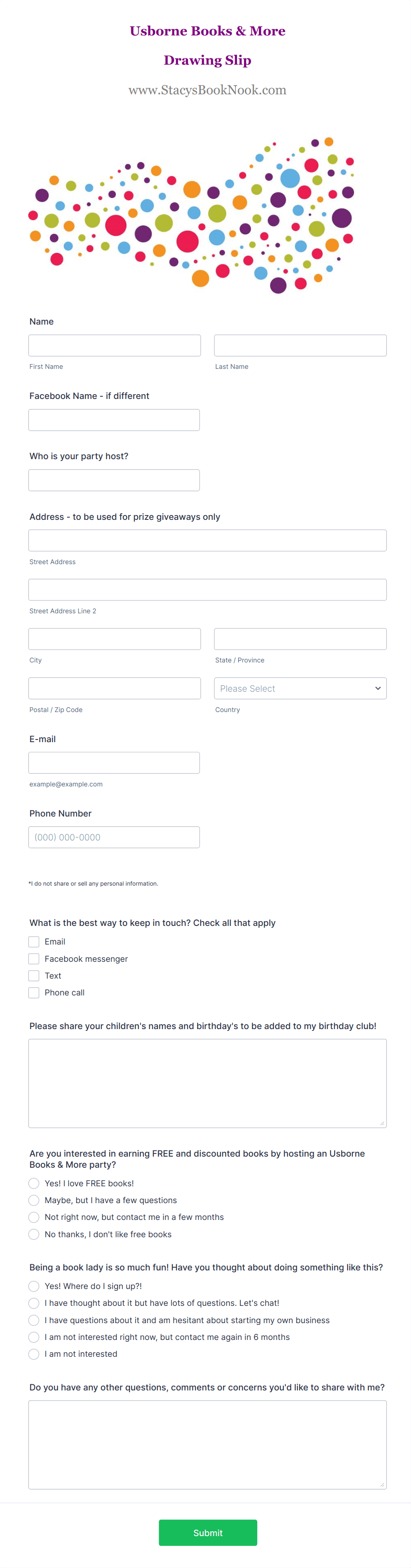 Drawing Form Template | Jotform
