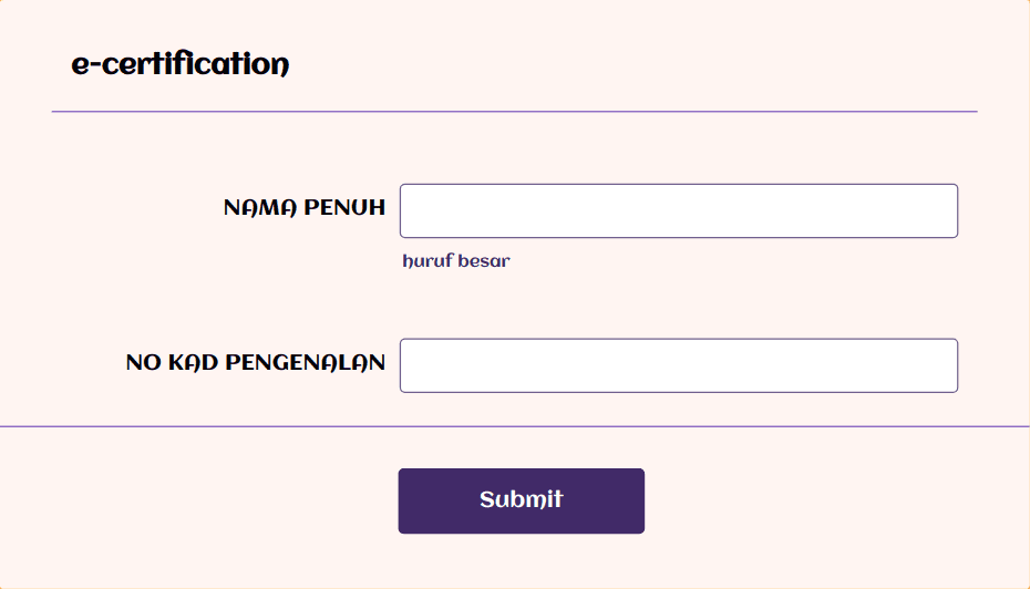e-certification Form Template | Jotform