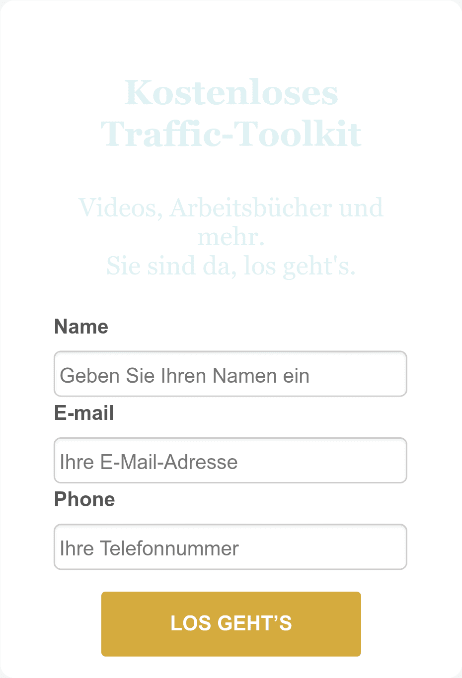 E-Mail Opt-in Formular Formularvorlage | Jotform