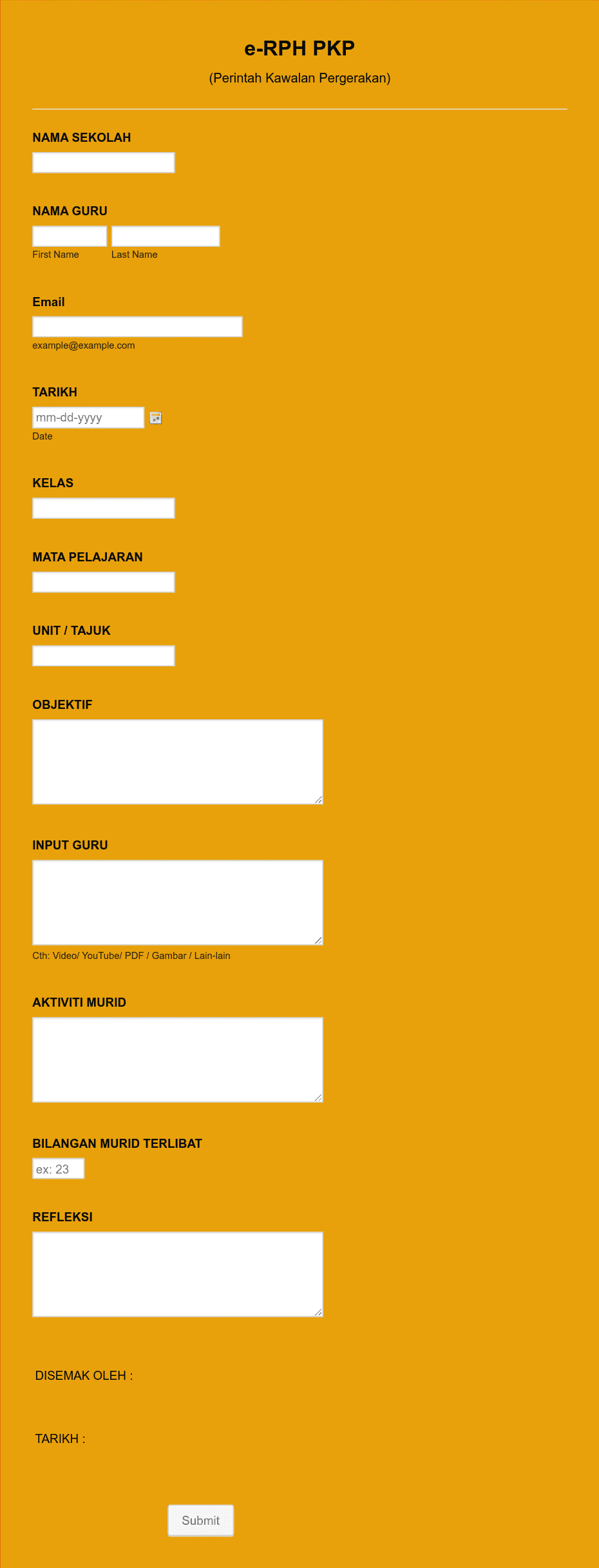 e-RPH PKP Form Template | Jotform