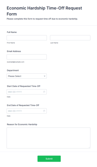 Time Off Request Form Template | Jotform