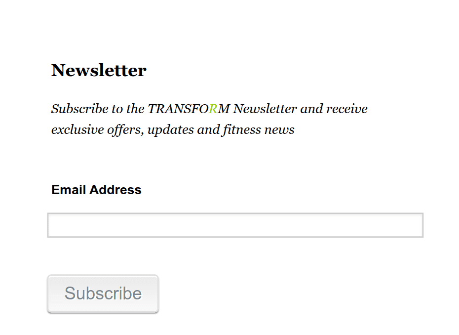 Email Newsletter Subscription Form Template | Jotform