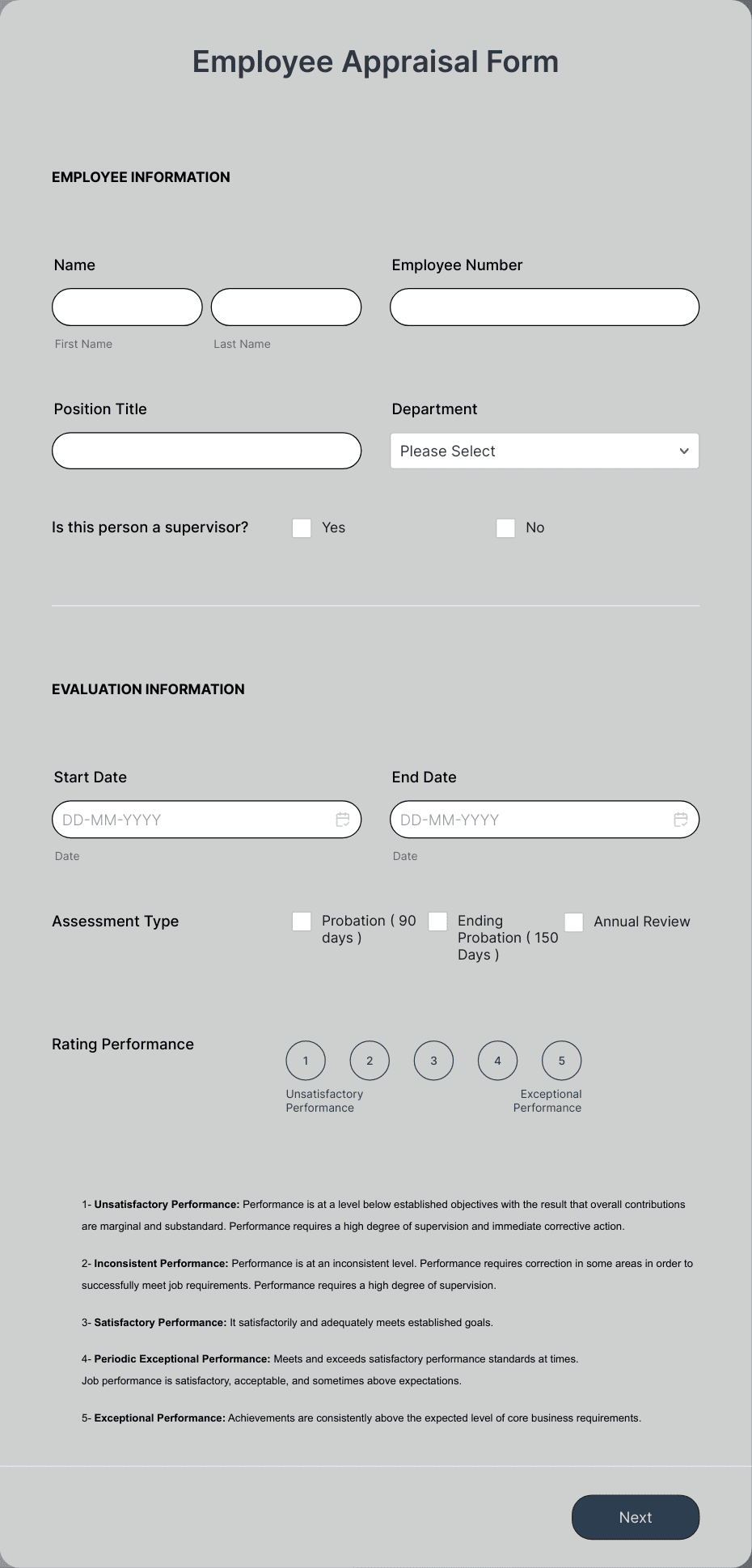 Employee Appraisal Form Template | Jotform