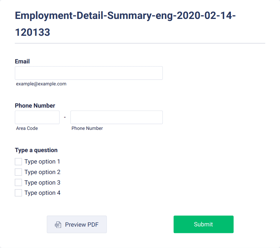 Employment-Detail-Summary-eng-2020-02-14-120133 Form Template | Jotform