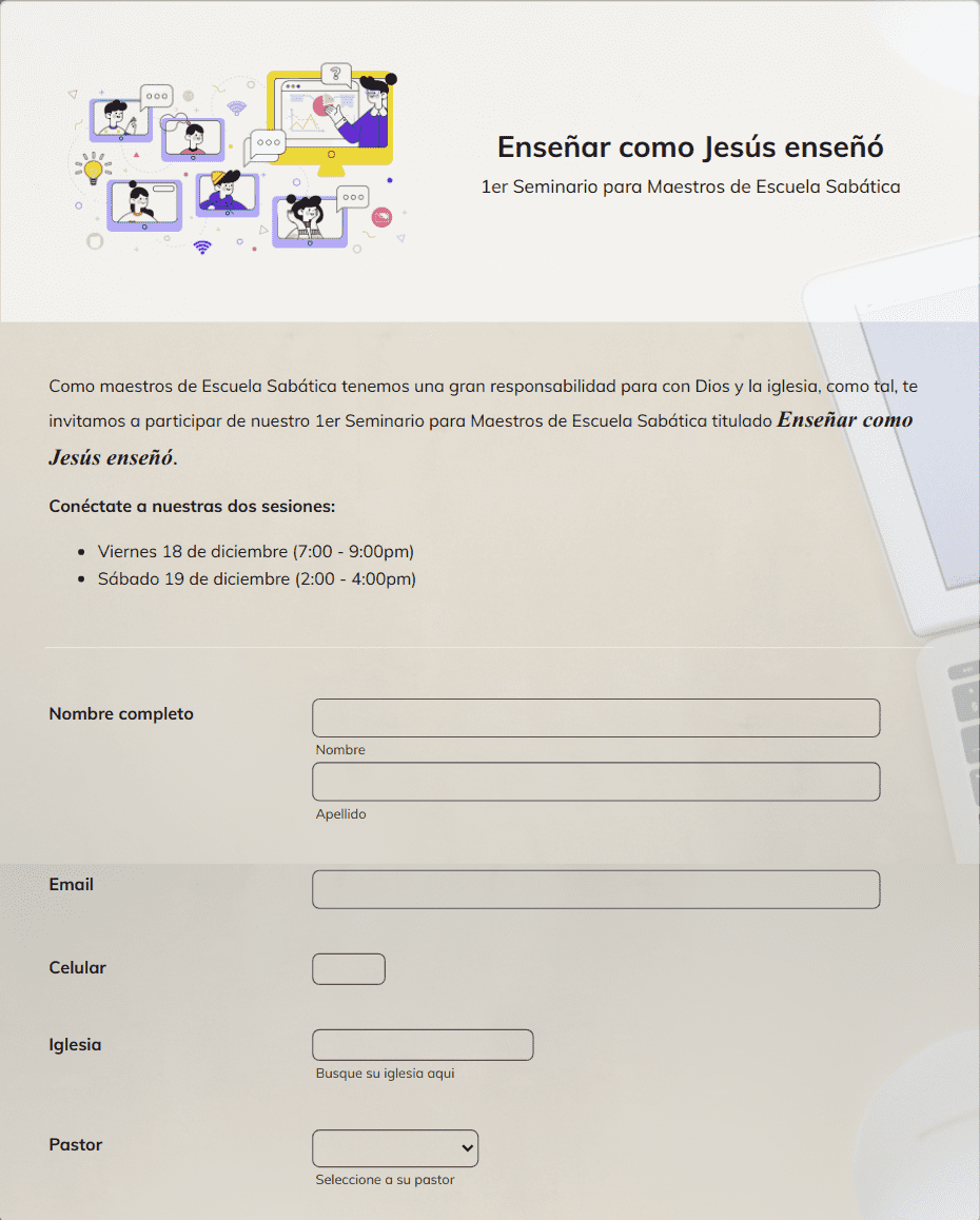 Enseñar como Jesús enseñó Plantilla de formulario | Jotform