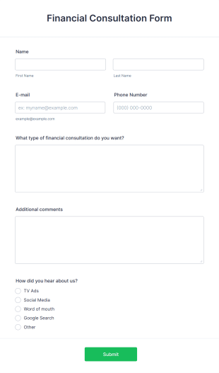 Medical Consultation Form Template | Jotform