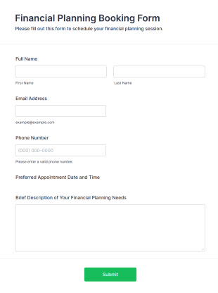 Financial Advisor Forms | Jotform