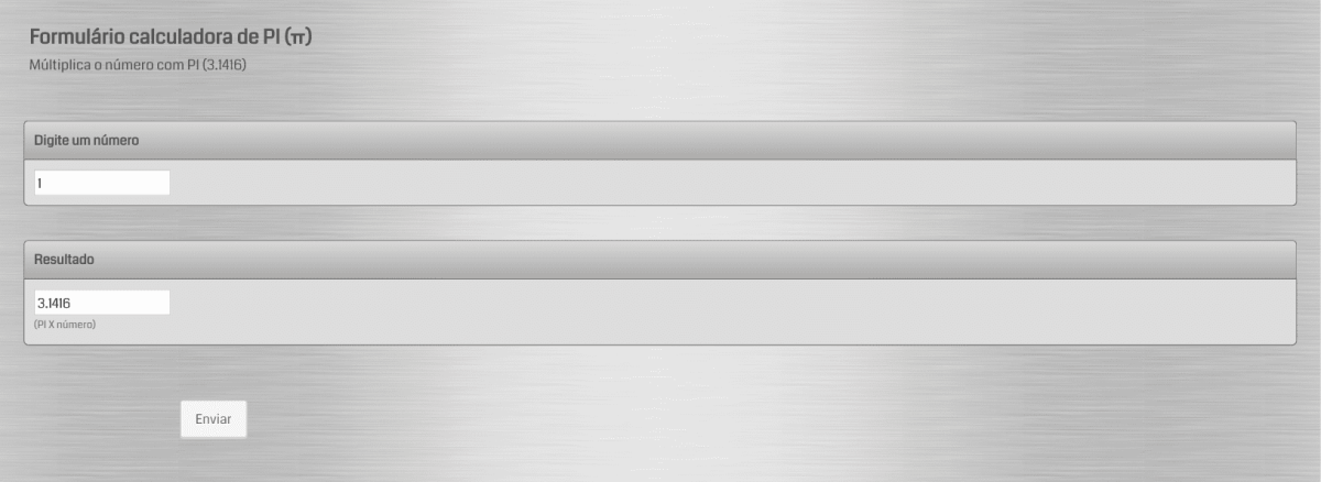 Formulário calculadora de PI (π) Modelo de Formulário | Jotform