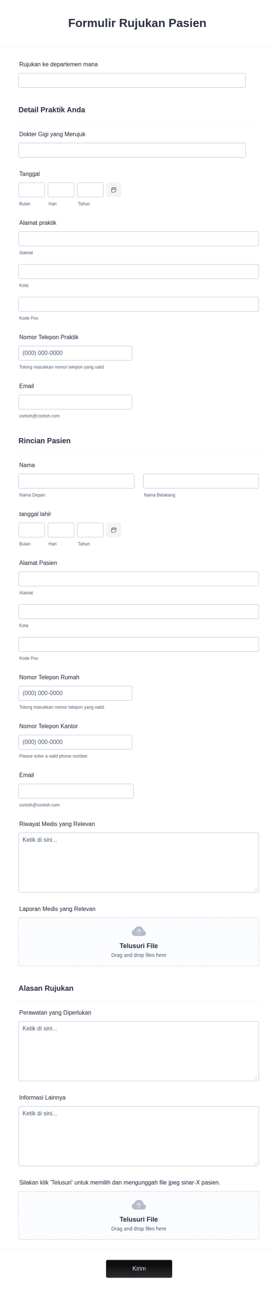 Formulir Rujukan Pasien | Jotform