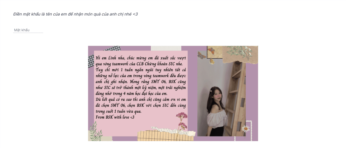 From BSK to Thuỳ Linh with love Form Template | Jotform