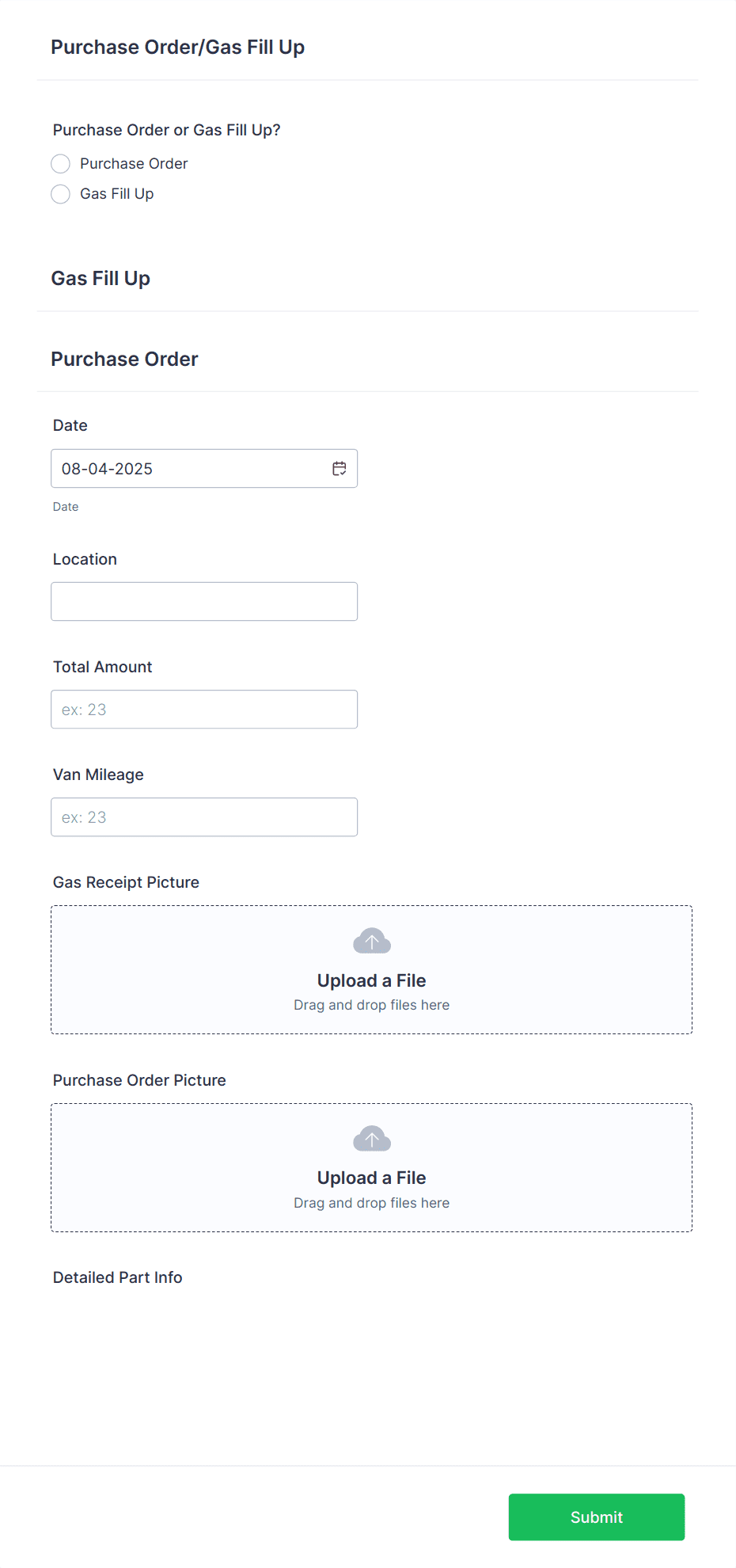Fuel Order Form Template | Jotform