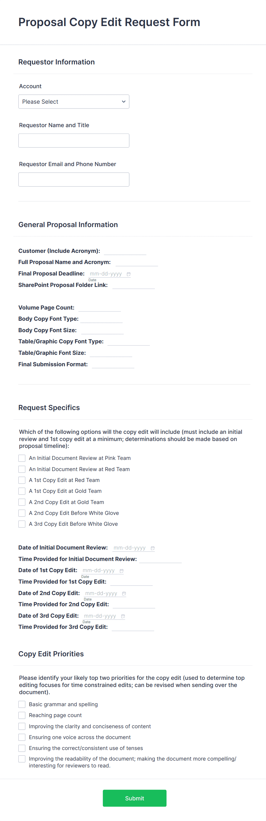 GCIO_Proposal Copy Edit Request Form Template | Jotform